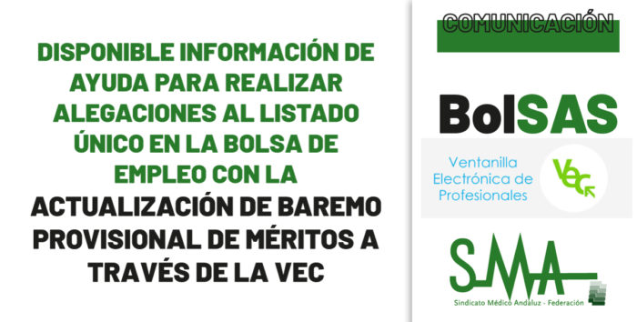 BolSAS: Disponible información de ayuda para realizar alegaciones al ...
