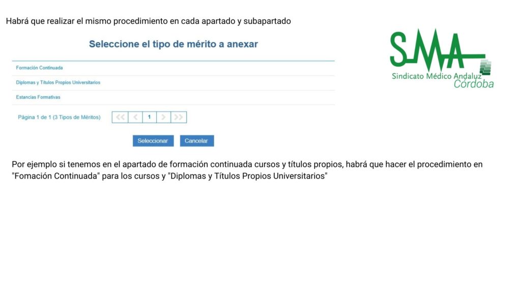 Tutorial para la correcta realización del proceso de Autobaremo de Méritos